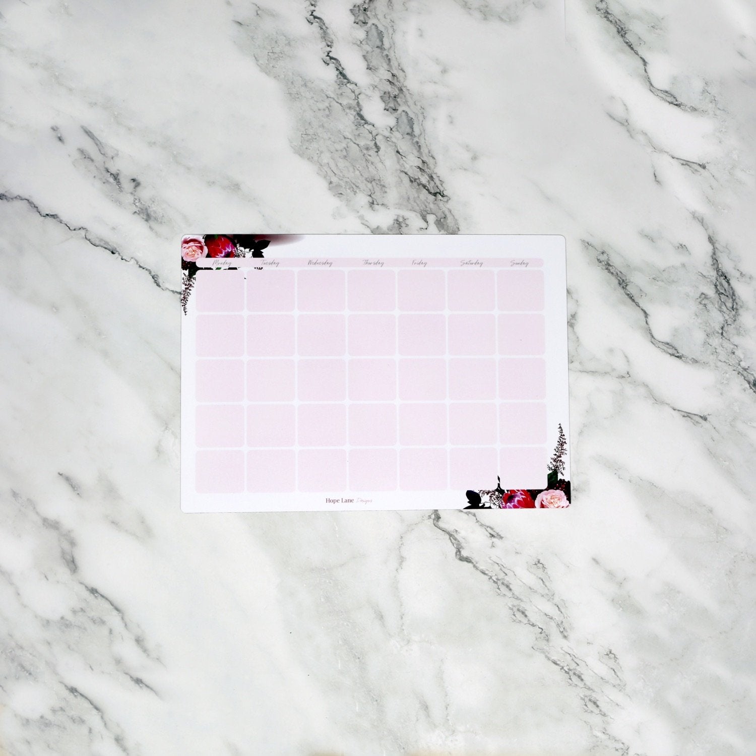 Magnetic Monthly Planner - Floral – Hope Lane Designs